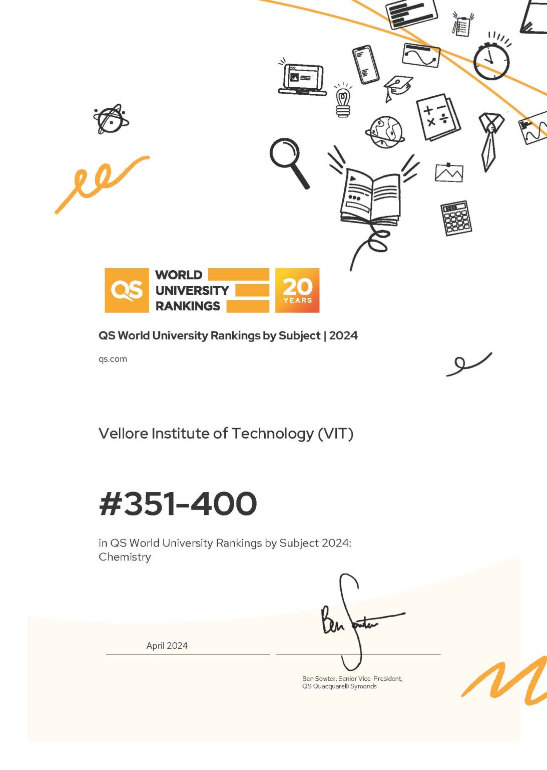 Ranking and Recognition | ARIIA Ranking | VIT