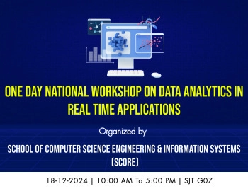 One Day National Workshop on Data Analytics in Real Time Applications ...