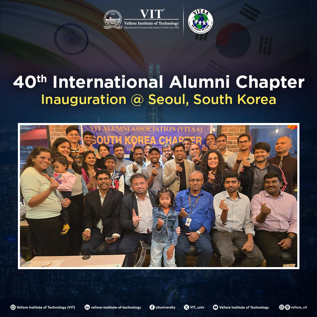 VIT Alumni Association (VITAA) Launches 40th International Chapter in ...